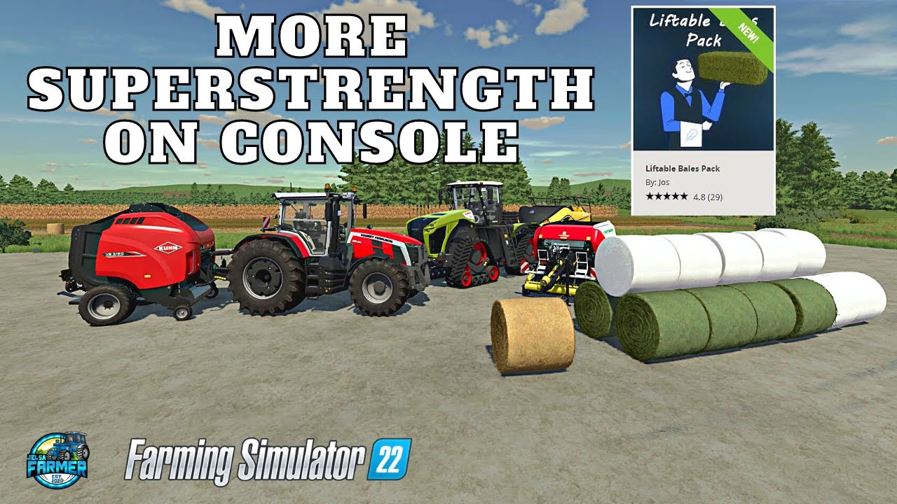 FS22 NEW MOD Review: Liftable Bales Pack - Playstation 5 - Farming ...