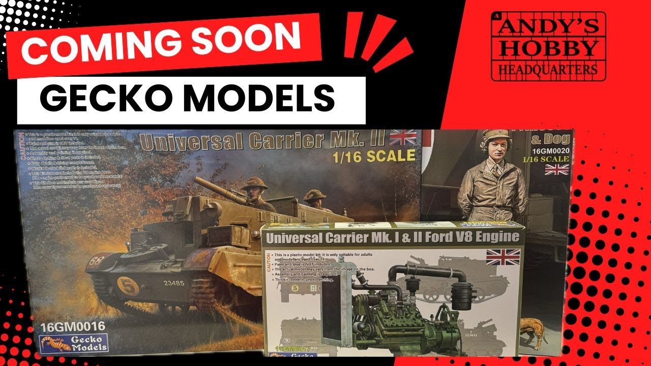 New Plastic Model Kits from Gecko Models 1/16 Universal Carrier - YouTube