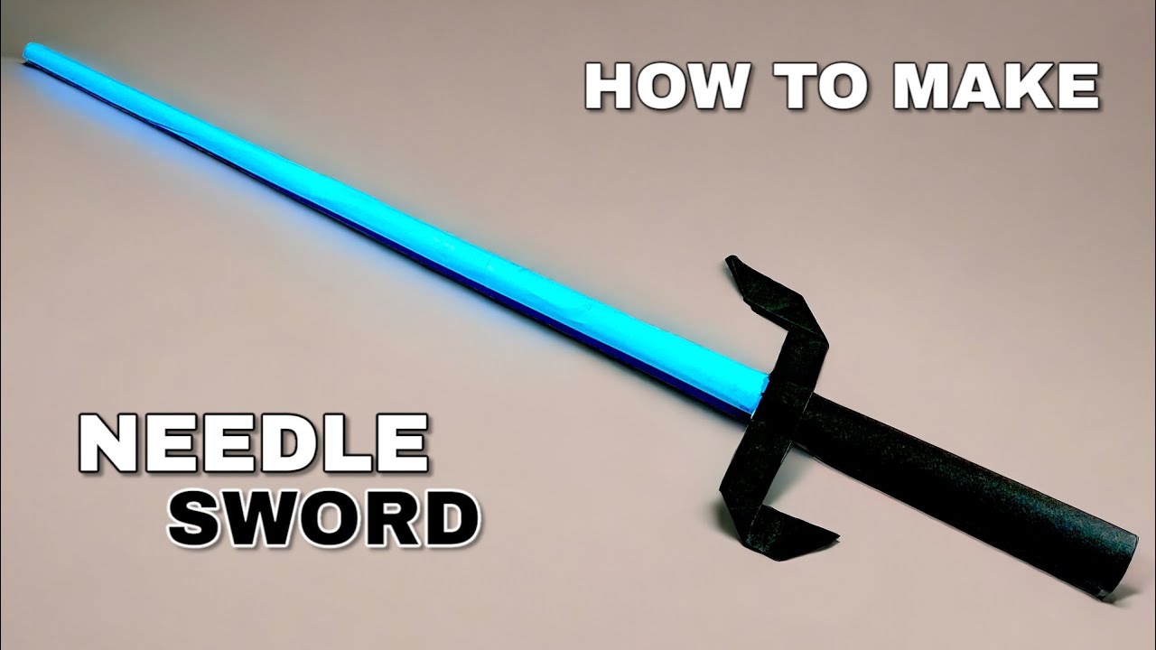 Origami Needle Sword / Paper Weapons / पेपर से तलवार बनाना सीखें ...