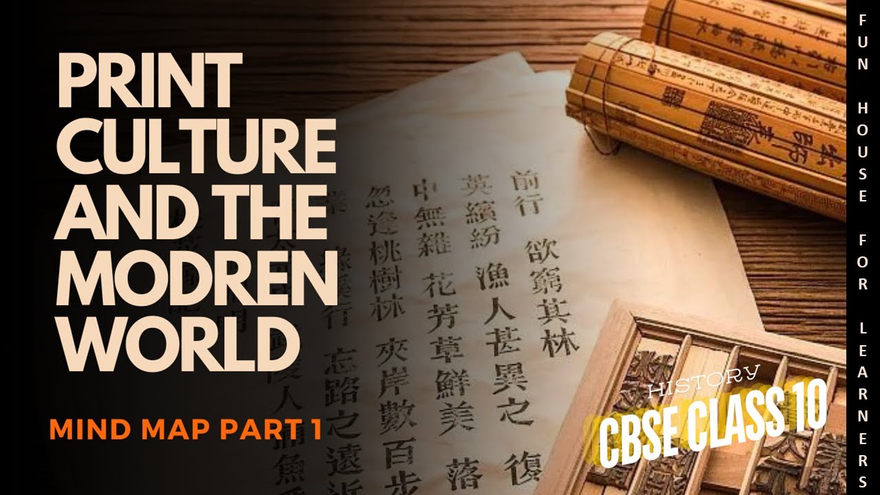 Print Culture and the Modern World Mind Map Part 1 | CBSE: Class 10 ...