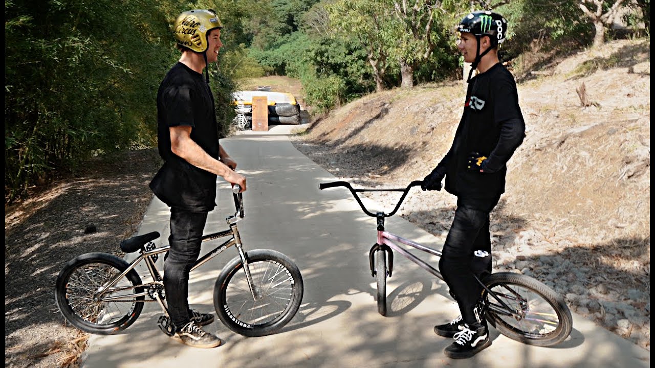 HIS 1ST TIME HITTING THE MEGA RAMP ON BMX! - YouTube