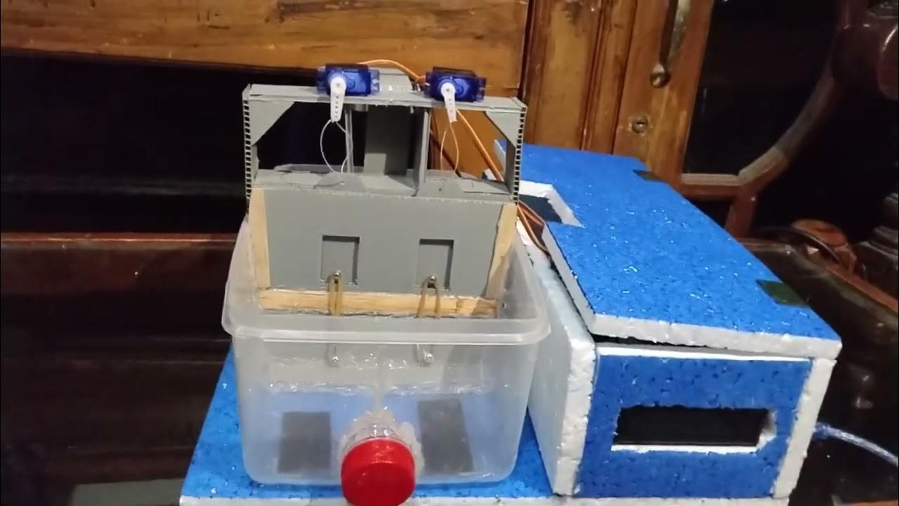 Bendungan 2 pintu otomatis berbasis arduino uno - YouTube