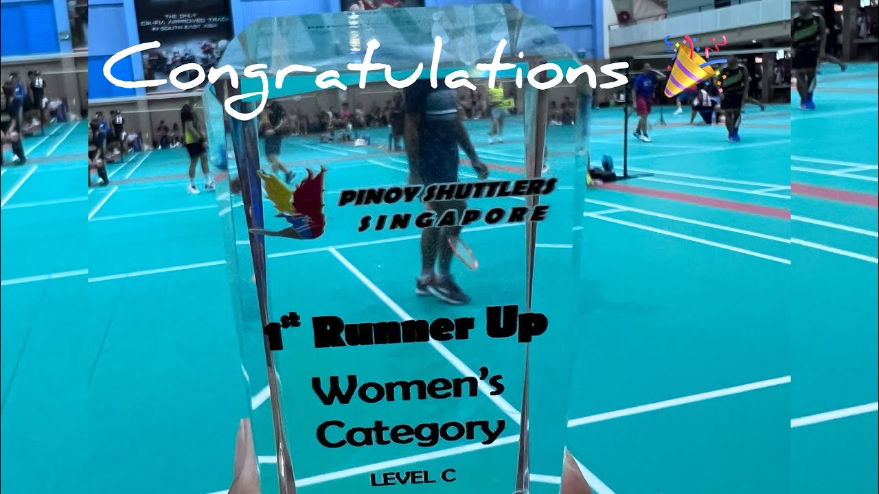 My First Ever Woman Doubles First Runner-Up Tournament Games I SGtina ...