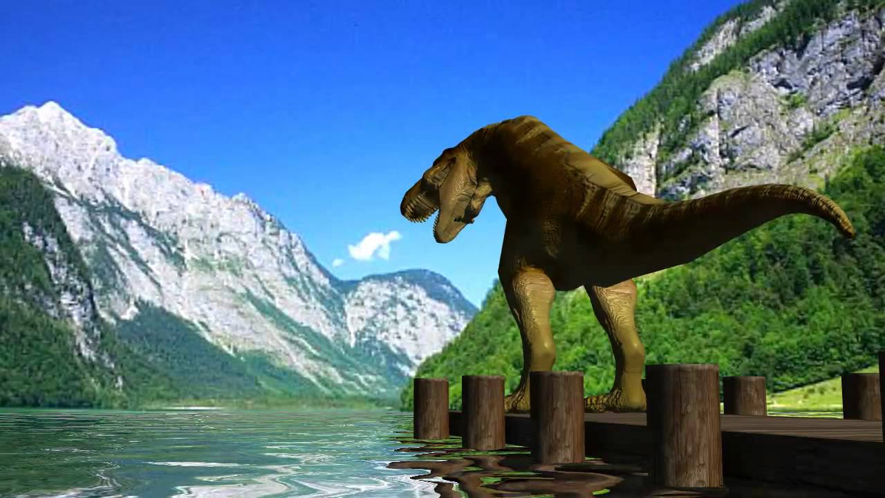Dinosaurs T-Rex 3D Animation - free use - YouTube