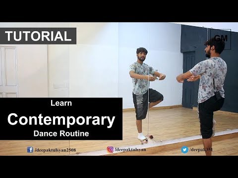 Contemporary Dance tutorial for Beginners | Dance Routine | Deepak ...