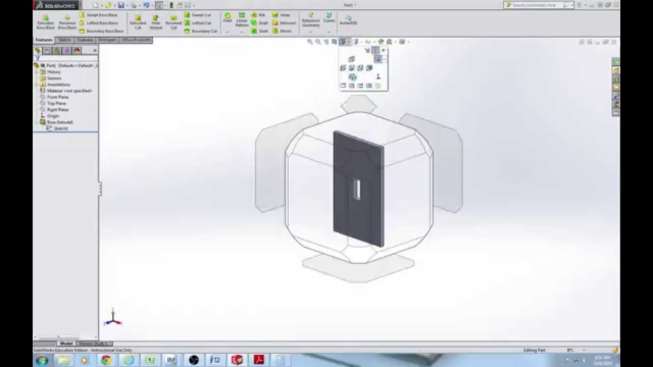 How to Draw a Switch Plate in SolidWorks - YouTube