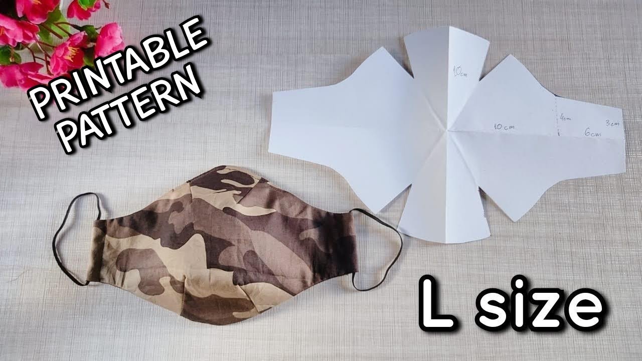 Face Mask DIY | L size | Printable Pattern 👇 - YouTube