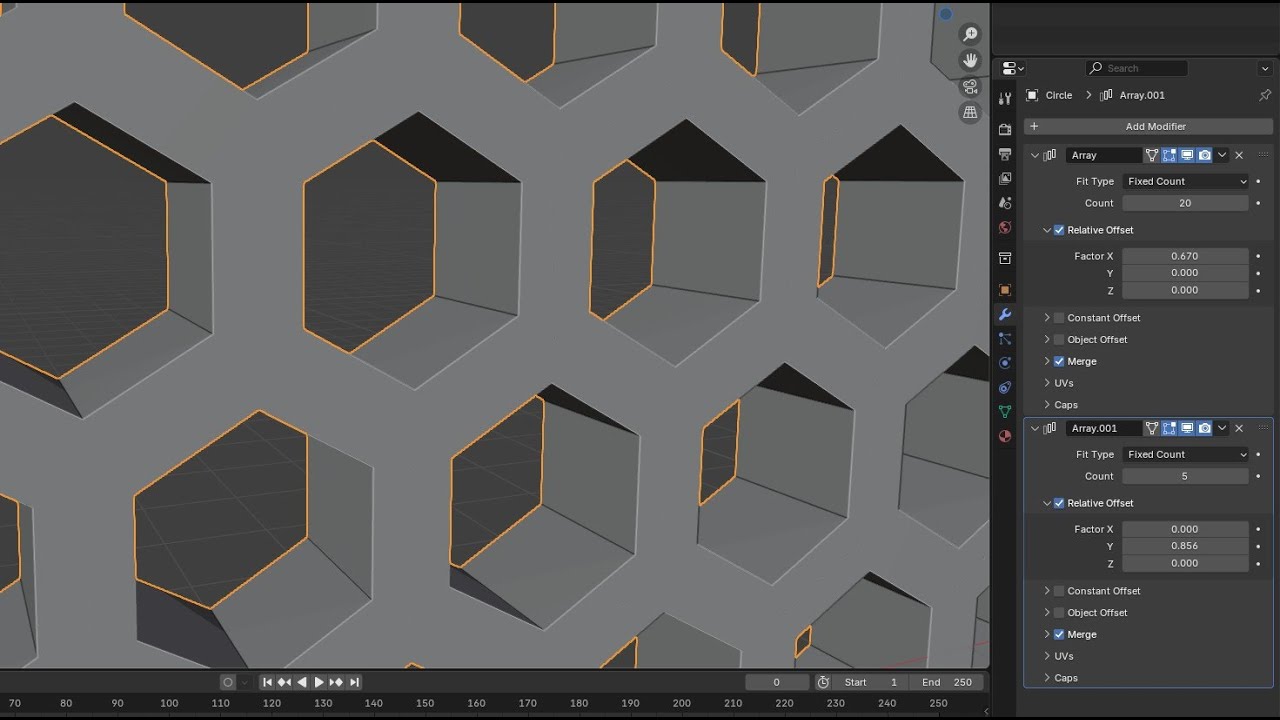 How to Create A Hexagon Grill With Blender 4.4 - YouTube