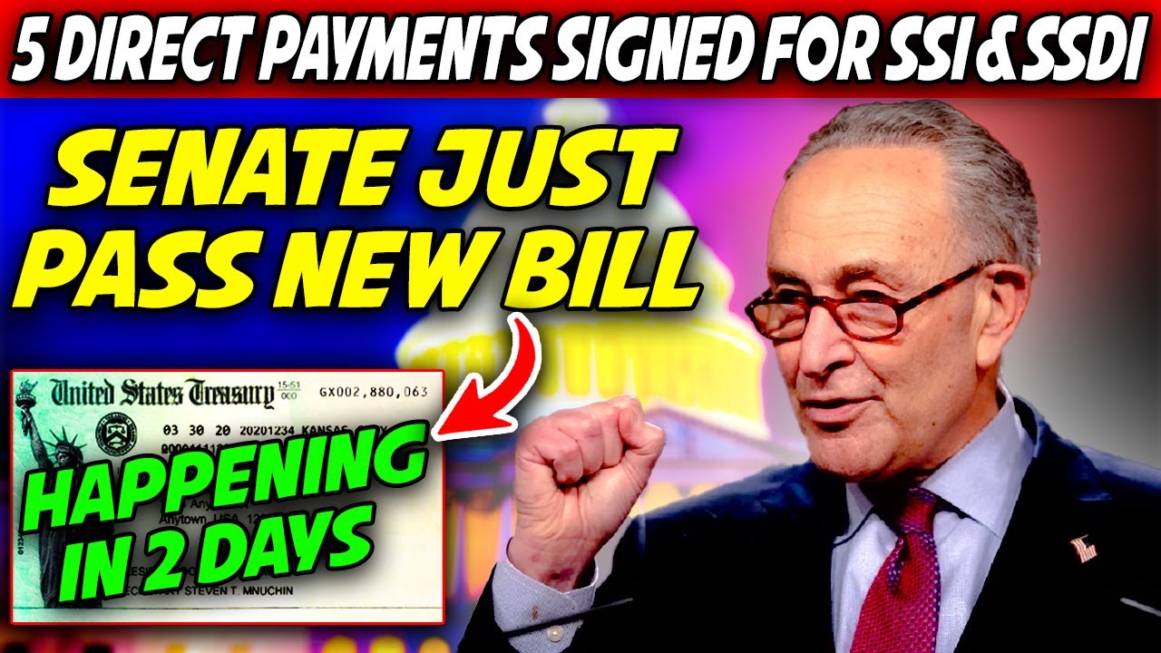 Senates Just Pass New Bill Of 5 Direct Payments Signed For SSI, SSDI ...