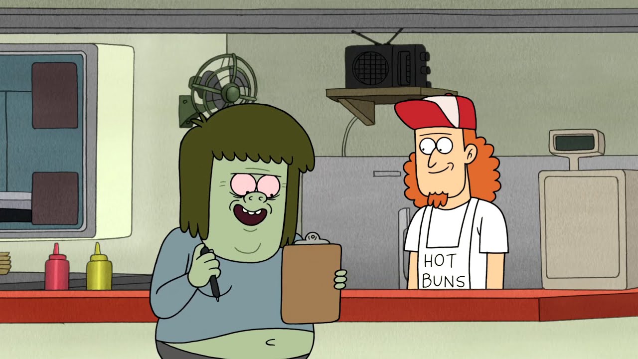 Regular Show - Muscle Man Signs Up For A Hotdog Eating Contest - YouTube