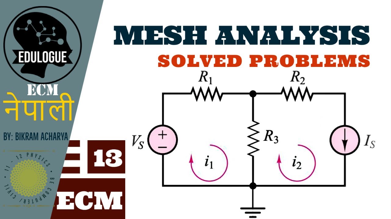 13. MESH ANALYSIS || Solved Problems || Explained in Nepali - YouTube