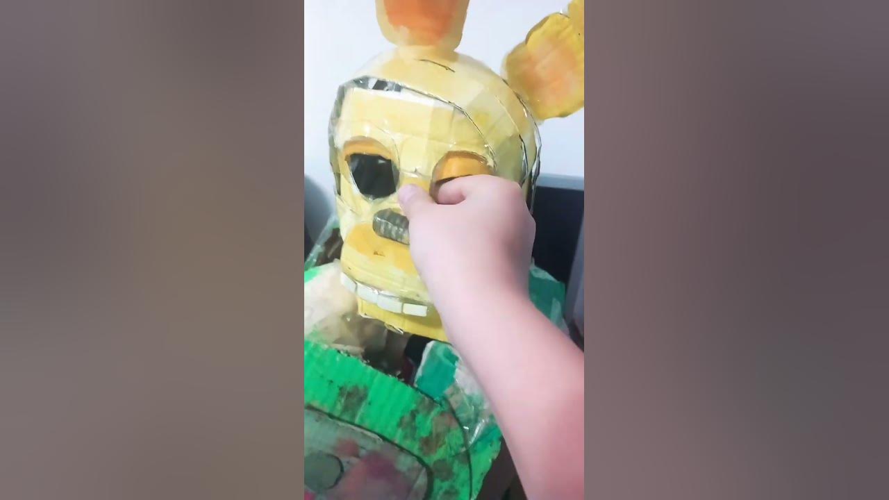 Made A Springlock Mask For My Friend Fnaf Youtube