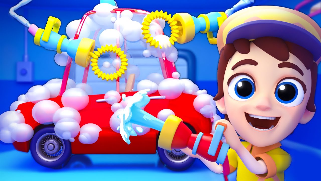 Learn Colors | Wash the Cars | Kids Songs by Nomad Kids - YouTube