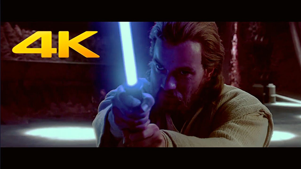 Obi Wan & Anakin VS Count Dooku (4K60 Remastered) Star Wars: Episode 2 ...