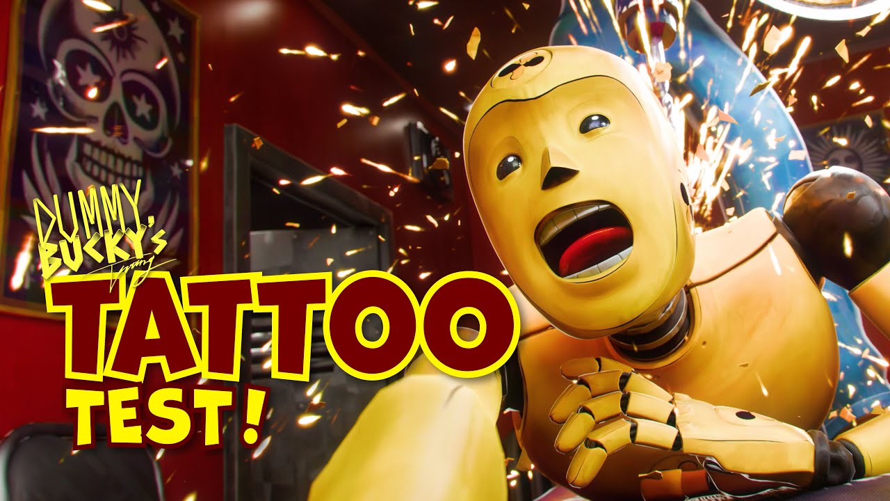 Dummy Bucky’s Tattoo Test! - YouTube