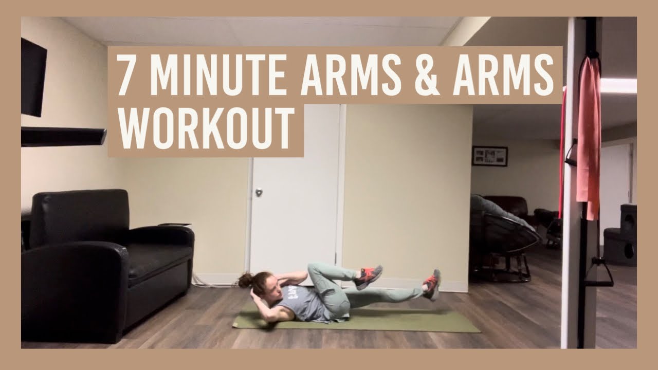 7 Minute Arms + Abs Workout | No equipment needed | No repeats - YouTube