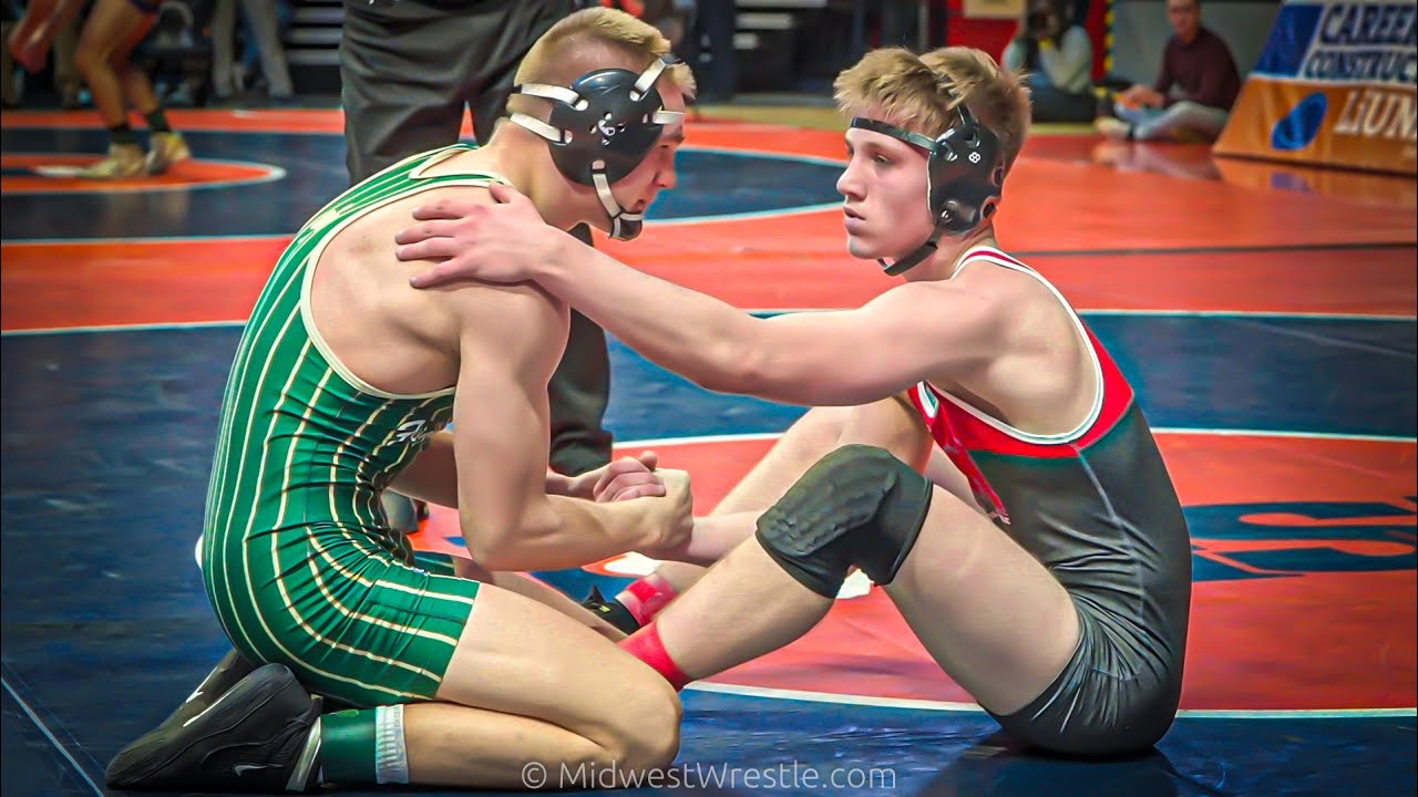 152 1A – Luke Christie {G} of Kankakee McNamara IL vs. Ethan Struck {R ...