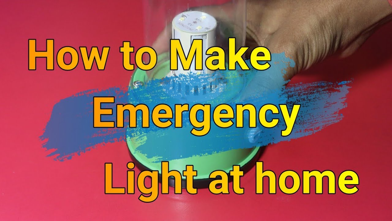 How to Make Emergency Light at home | Low-Cost Emergency Light - YouTube