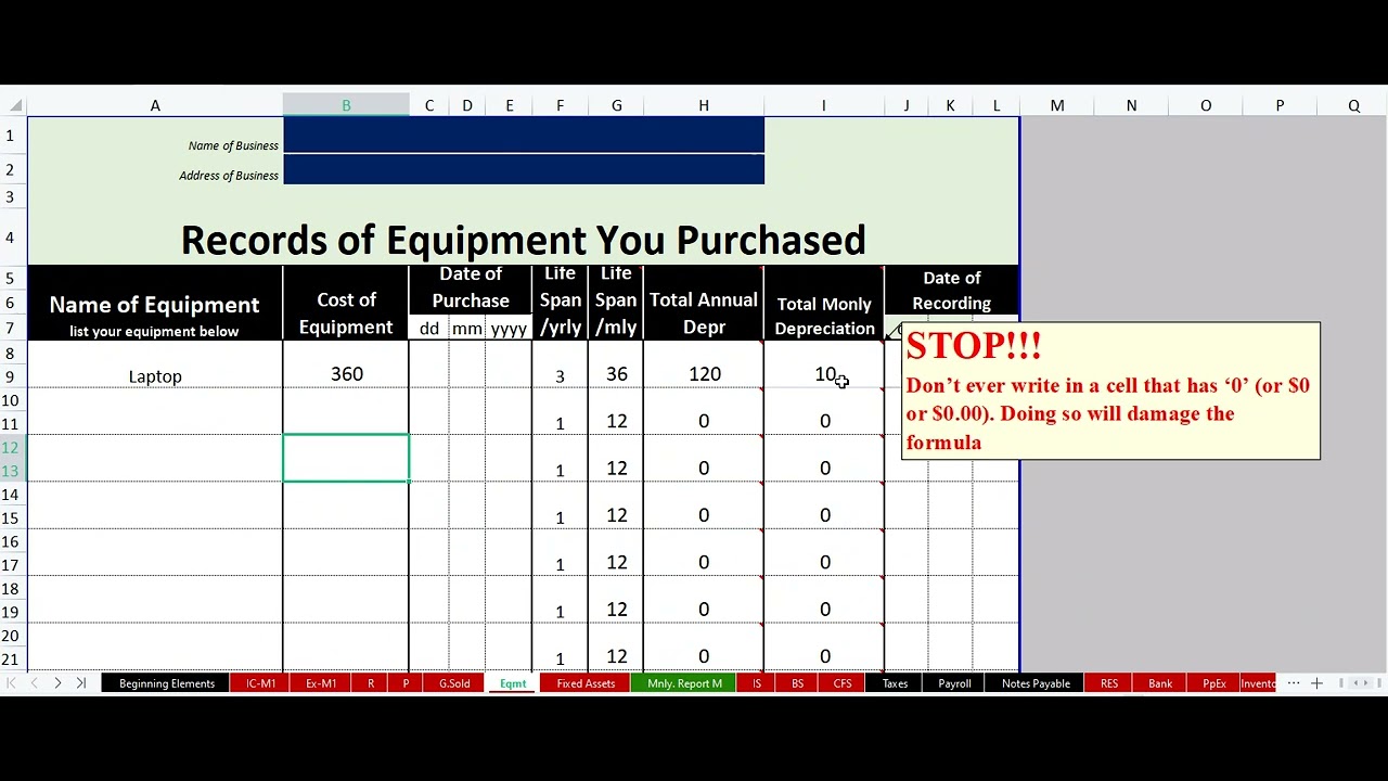 Tutorial our organized record system for Business - YouTube