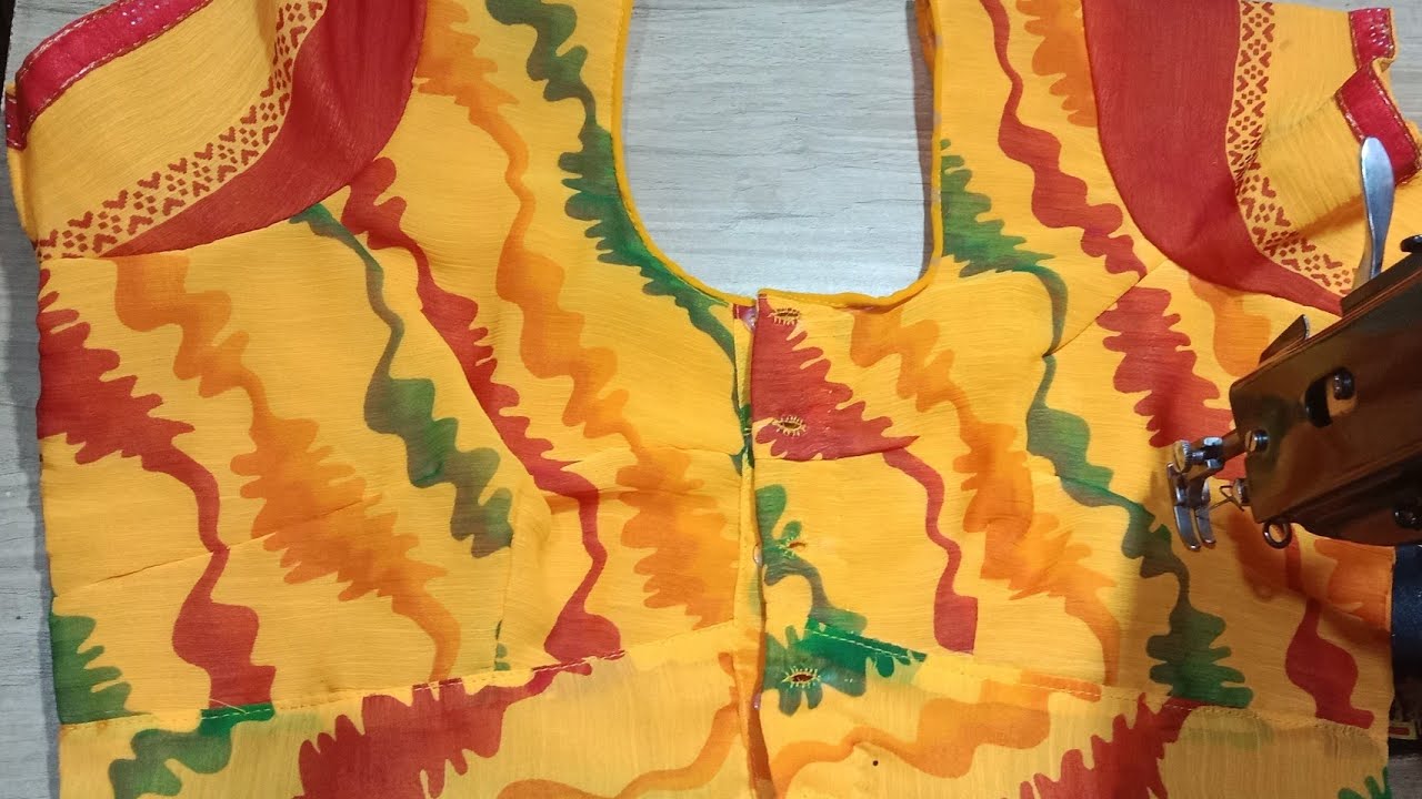 Poonam chauhan stitching design is live! Piping banana and blouse ki ...