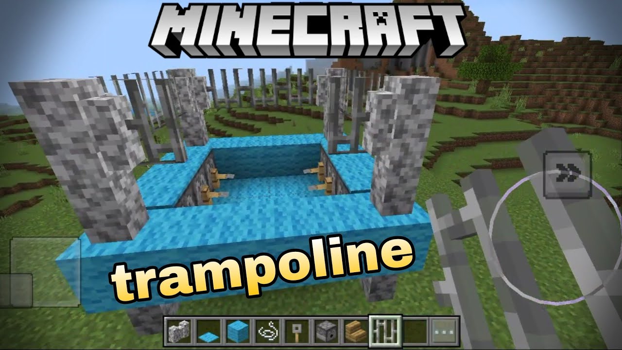 how to build Minecraft Trampoline 😯 #minecraft #video - YouTube