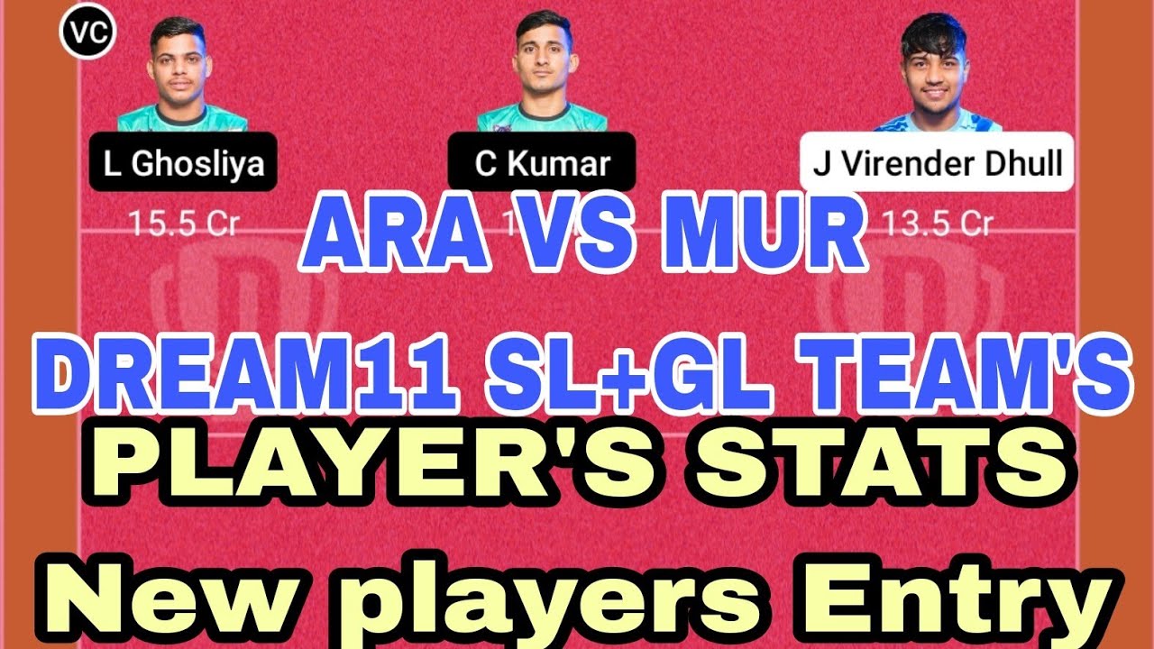 Mur Vs Ara Dream11 Kabbadi Team's// Aravali arrows Vs murthal Magnets / ARA VS MUR - YouTube