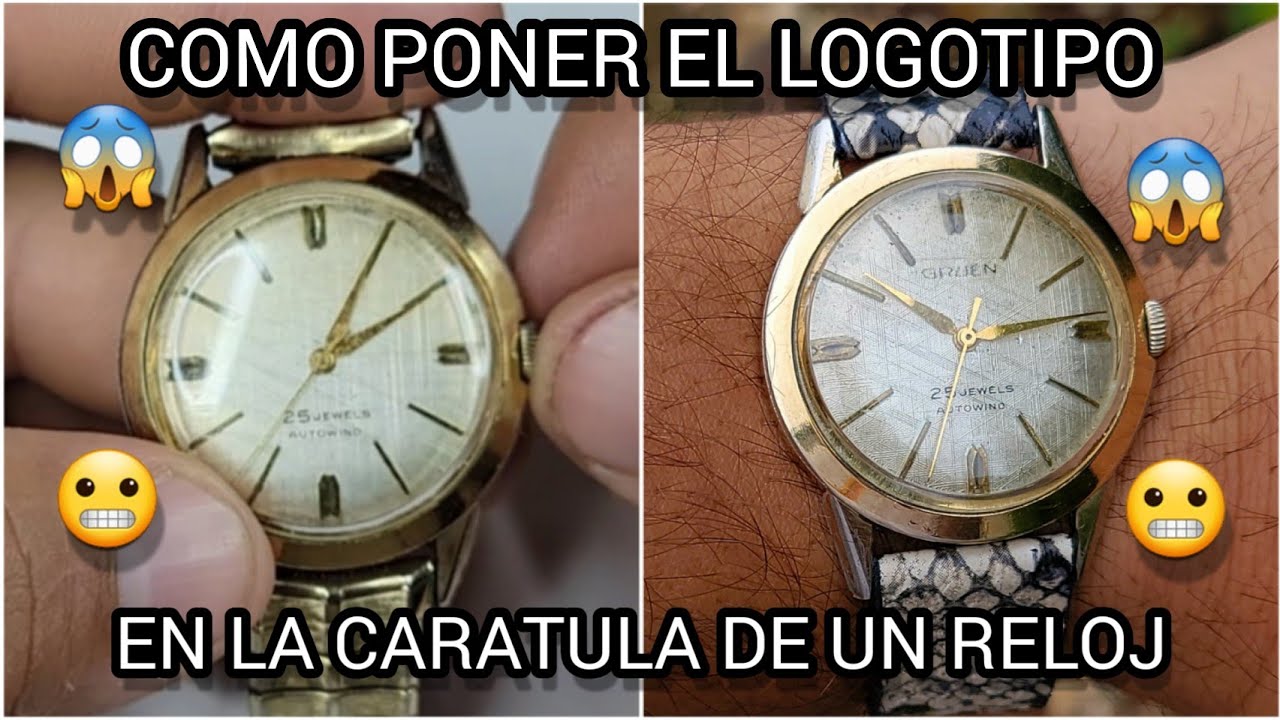 COMO RESTAURAR EL LOGO DE LA CARATULA DE UN RELOJ - YouTube