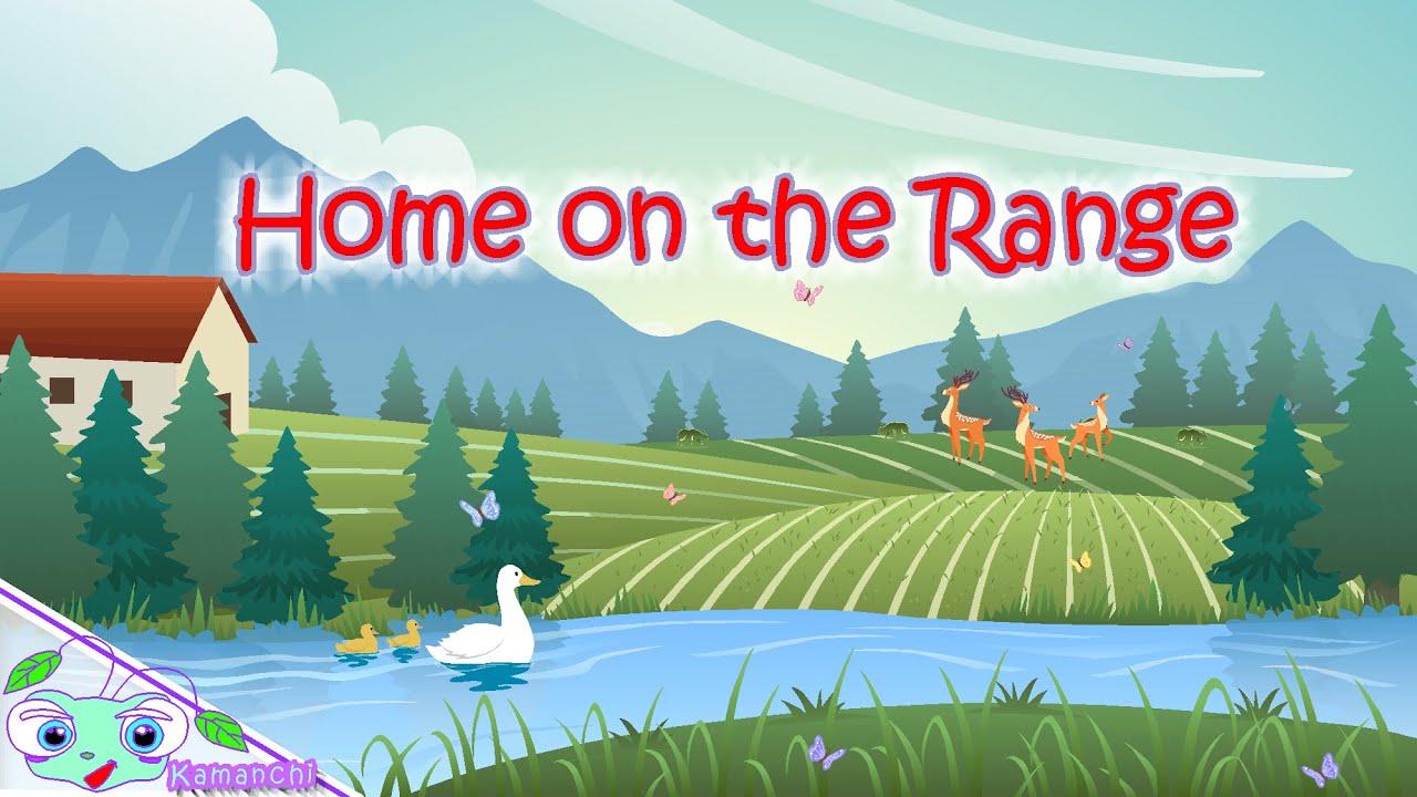 【Kids Song】Home on the Range(with lyrics) | Nurseryrhymes | Fun Song ...