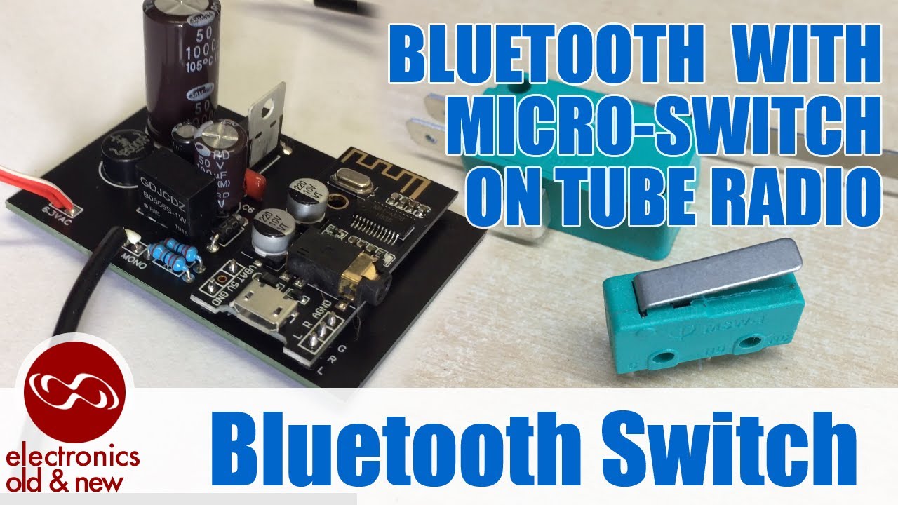 Bluetooth with Micro-Switch on Tube Radio. Power on ONLY when pickup ...