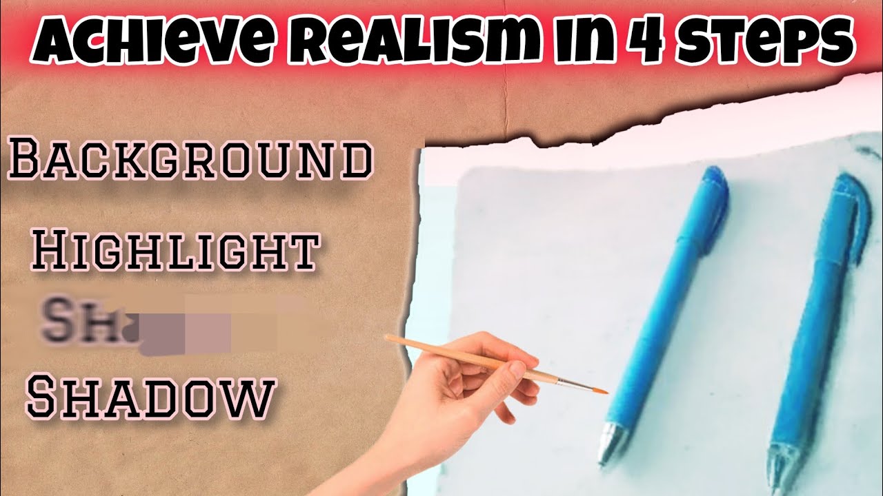 Realistic 𝘿𝙧𝙖𝙬𝙞𝙣𝙜 𝙋𝙊𝙎𝙏𝙀𝙍 colour ||make any object in just 4 steps ...