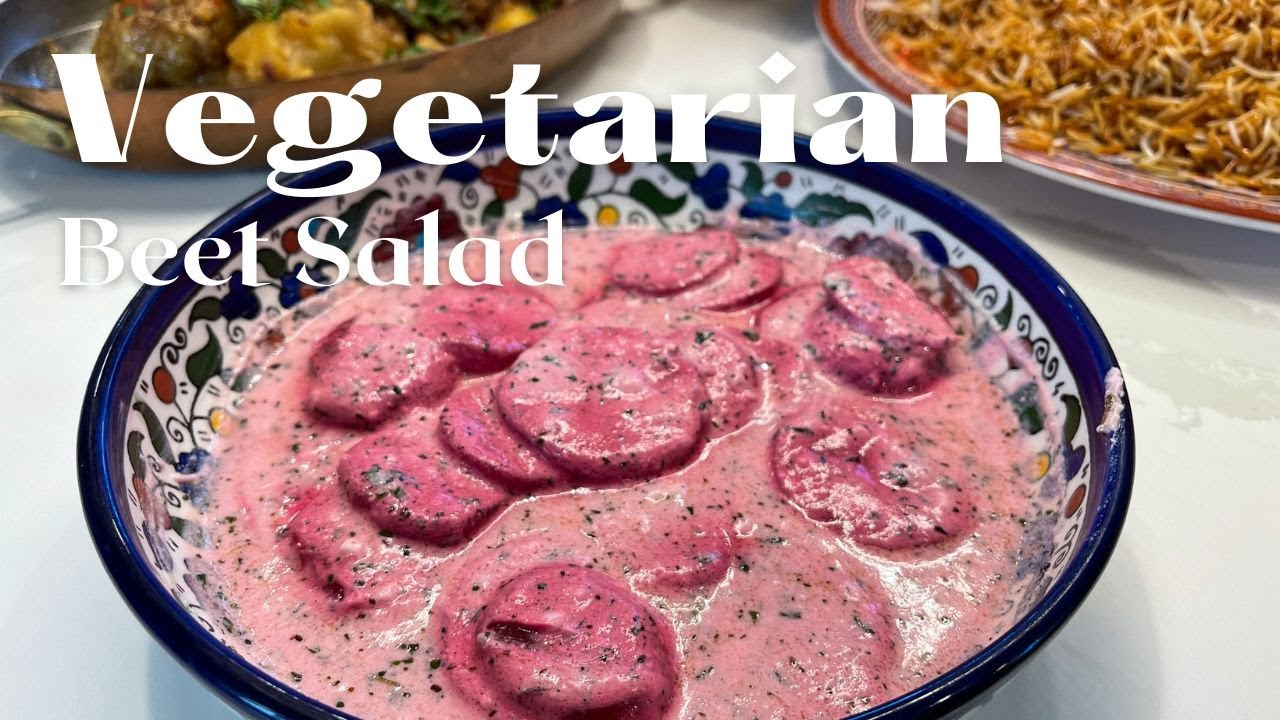 Beet Salad Recipe - Afghanistan and Iran - Borani Laboo - Vegetarian ...