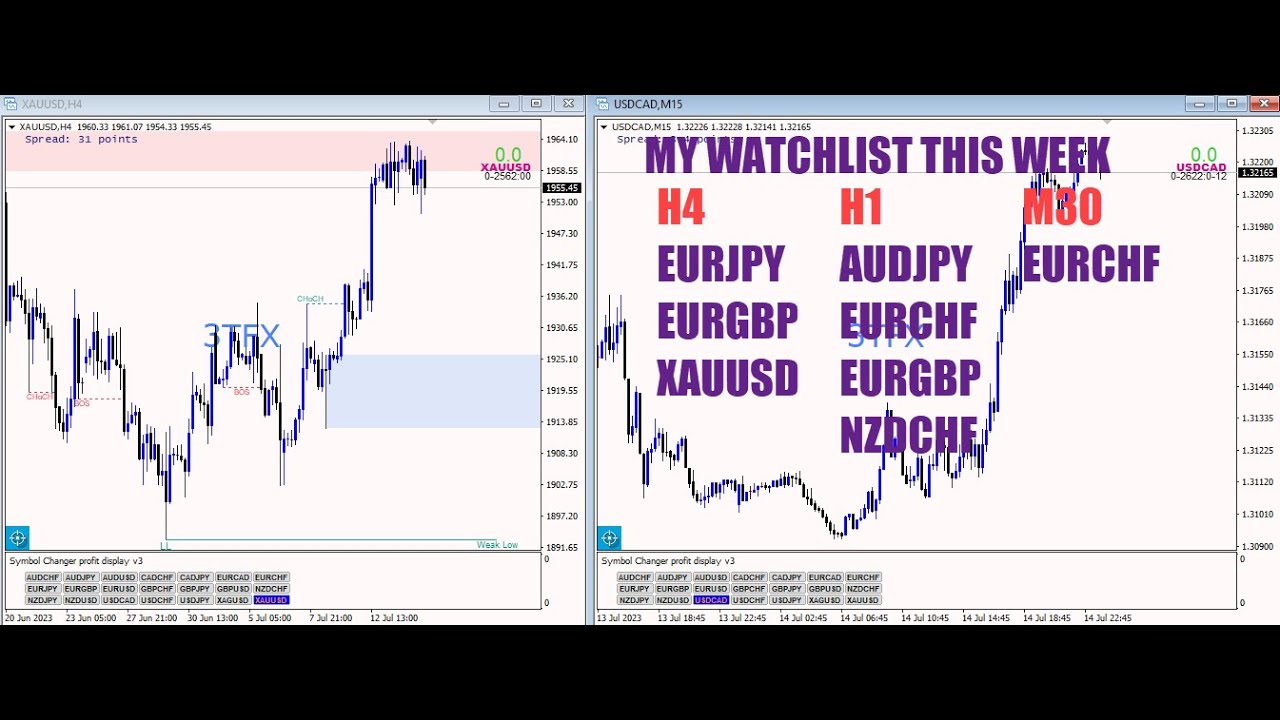 FOREX LOOK AHEAD AND CURRENCY WATCHLIST FOR 17TH-21ST JULY 2021 - YouTube