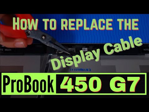 How to replace the Display Panel Cable for HP ProBook 450 G7 Series ...