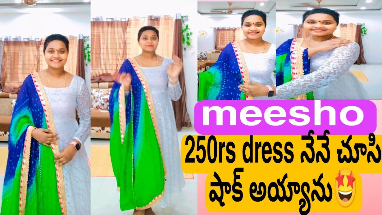 #meeshounboxing #meeshohaul 250rs dress in meesho|| Nene shock ayyanu ...