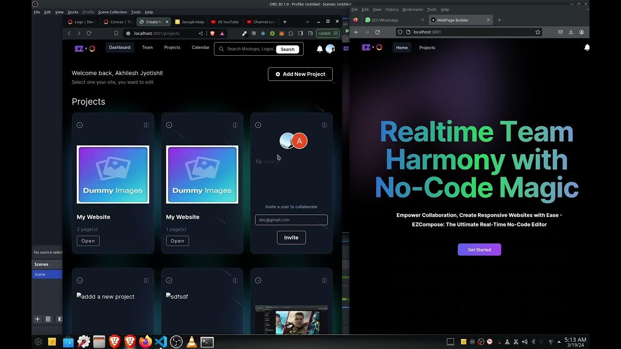 EZCompose: Real-time no code editor powered by CONVEX - YouTube