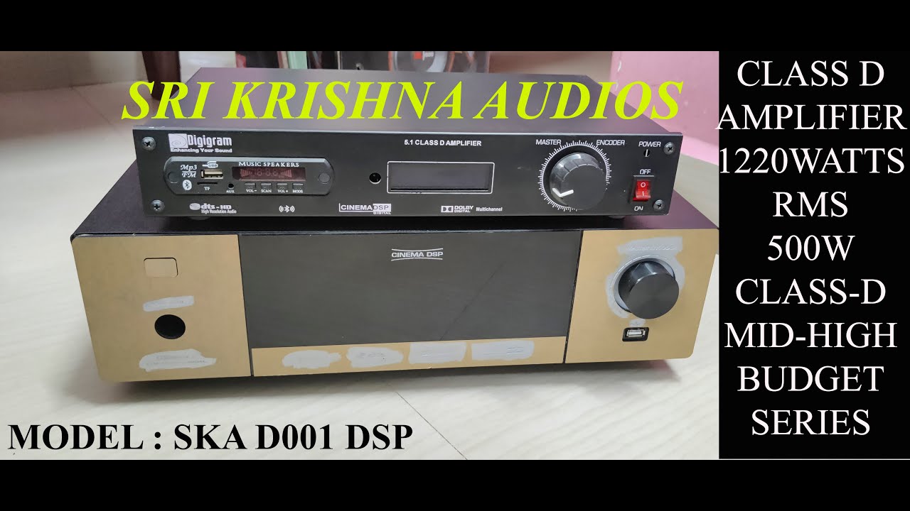 5.1 Class D Amplifier with Dolby Dts Support | 1220 Watts RMS | DSP Kit ...