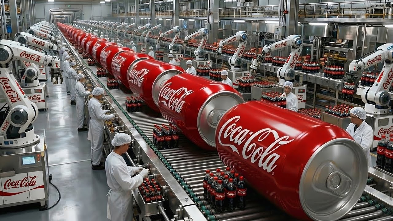 How It's Made inside CoCa Cola Factory | An incredible automated ...