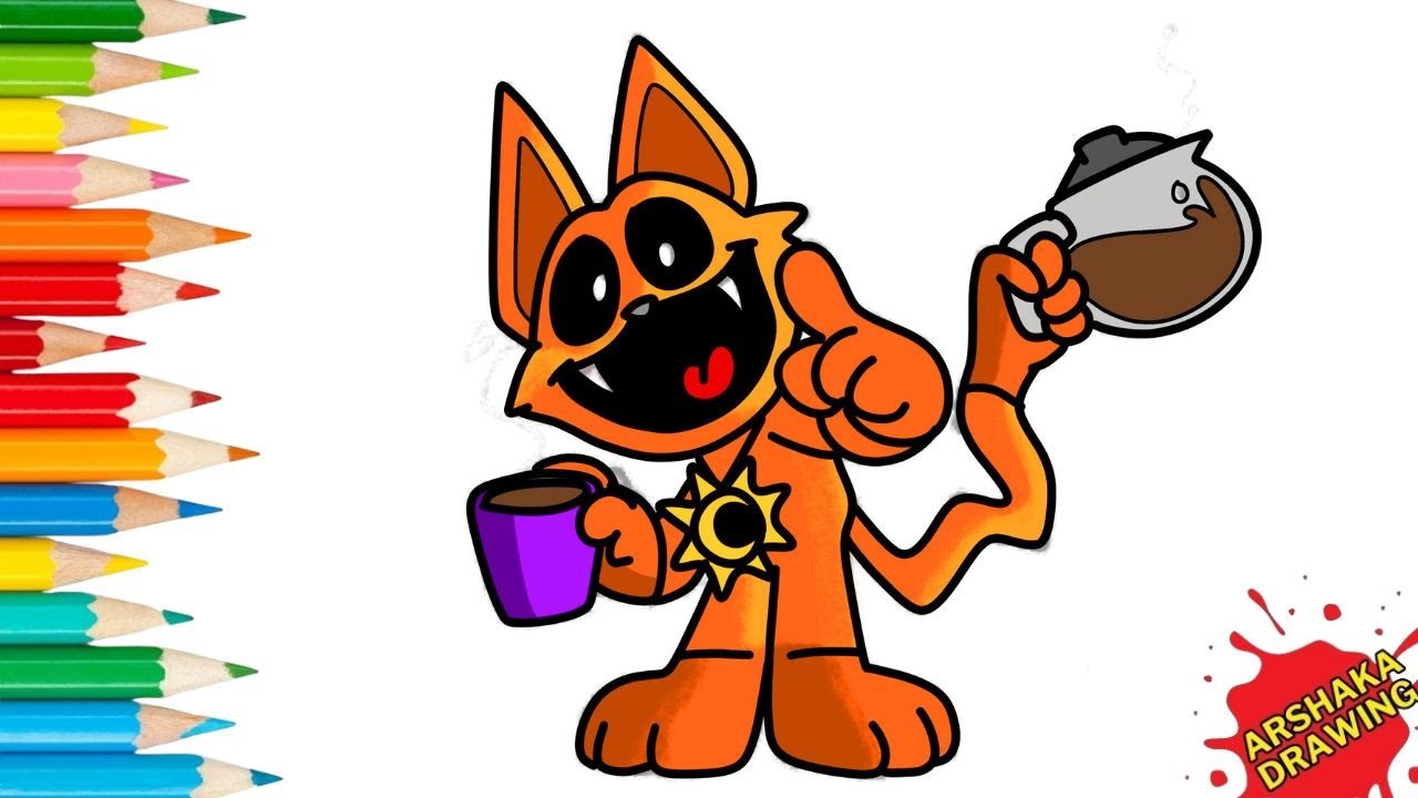 Drawing Catfeine from Frowning Critters Monster Tutorial | How to Draw ...