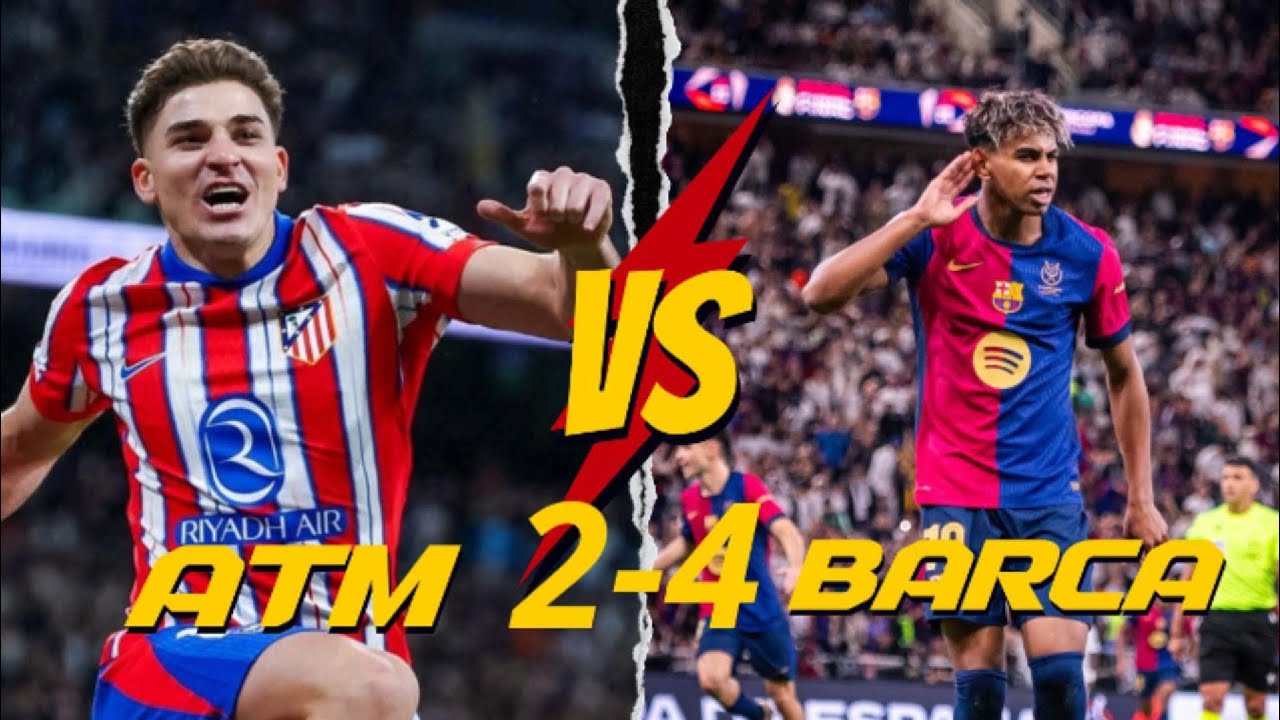 ATM VS BARÇA LALIGA 2025 REMONTADA BARÇA 4 - 2 ATM HIGHLIGHTS - YouTube