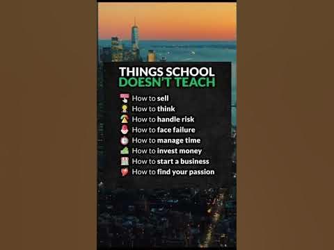 Things School Doesn’t Teach You #shorts - YouTube