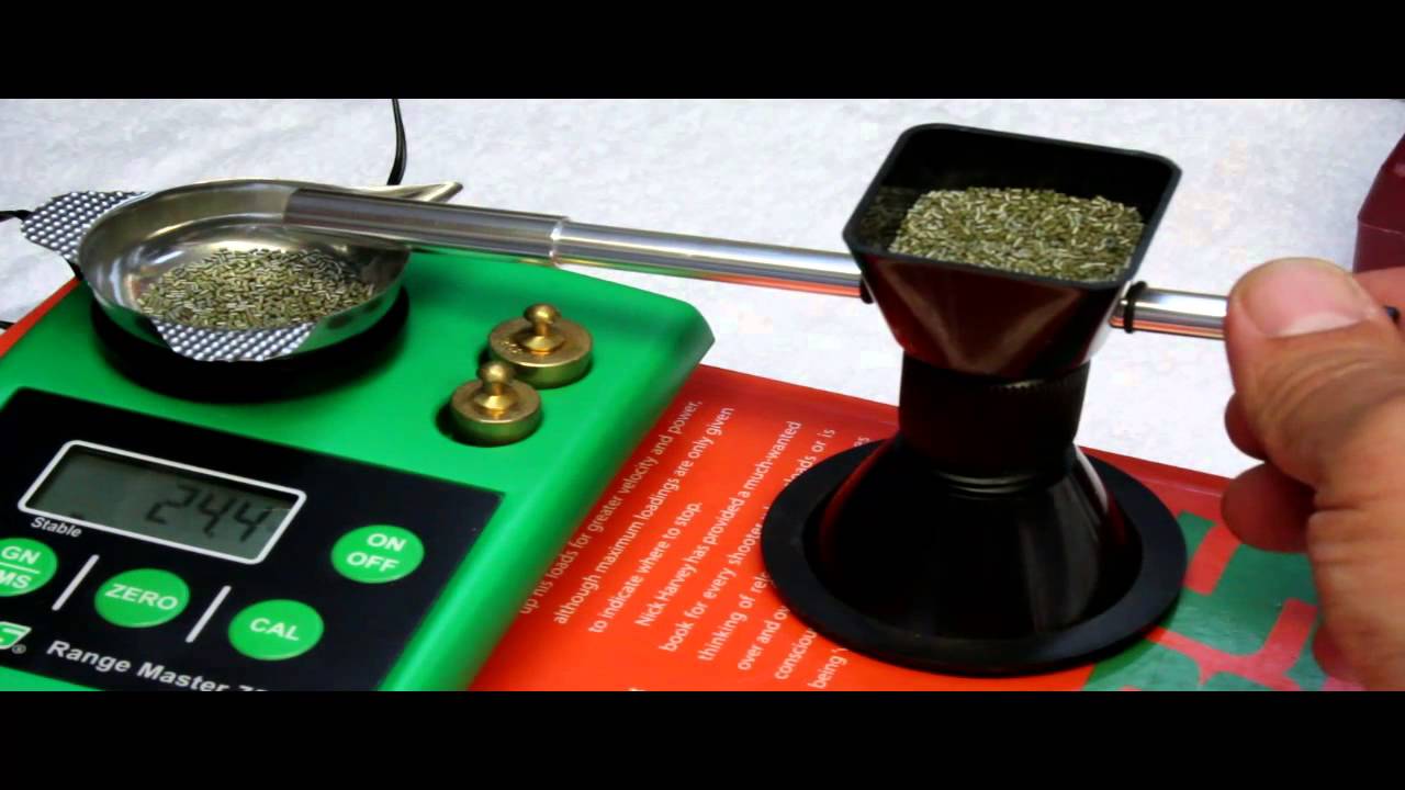 Testing Home Made Powder Measure Baffle - YouTube