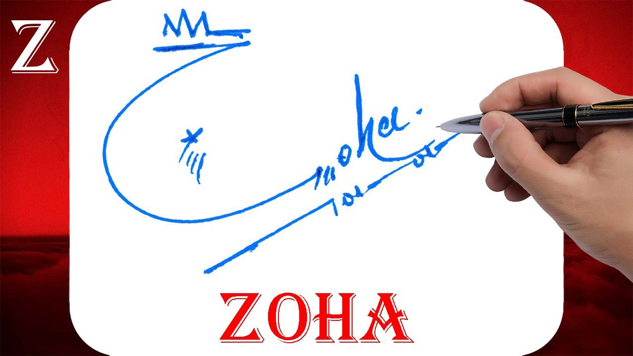 Zoha Name Signature Style | Z Signature Style | Signature Style of My ...