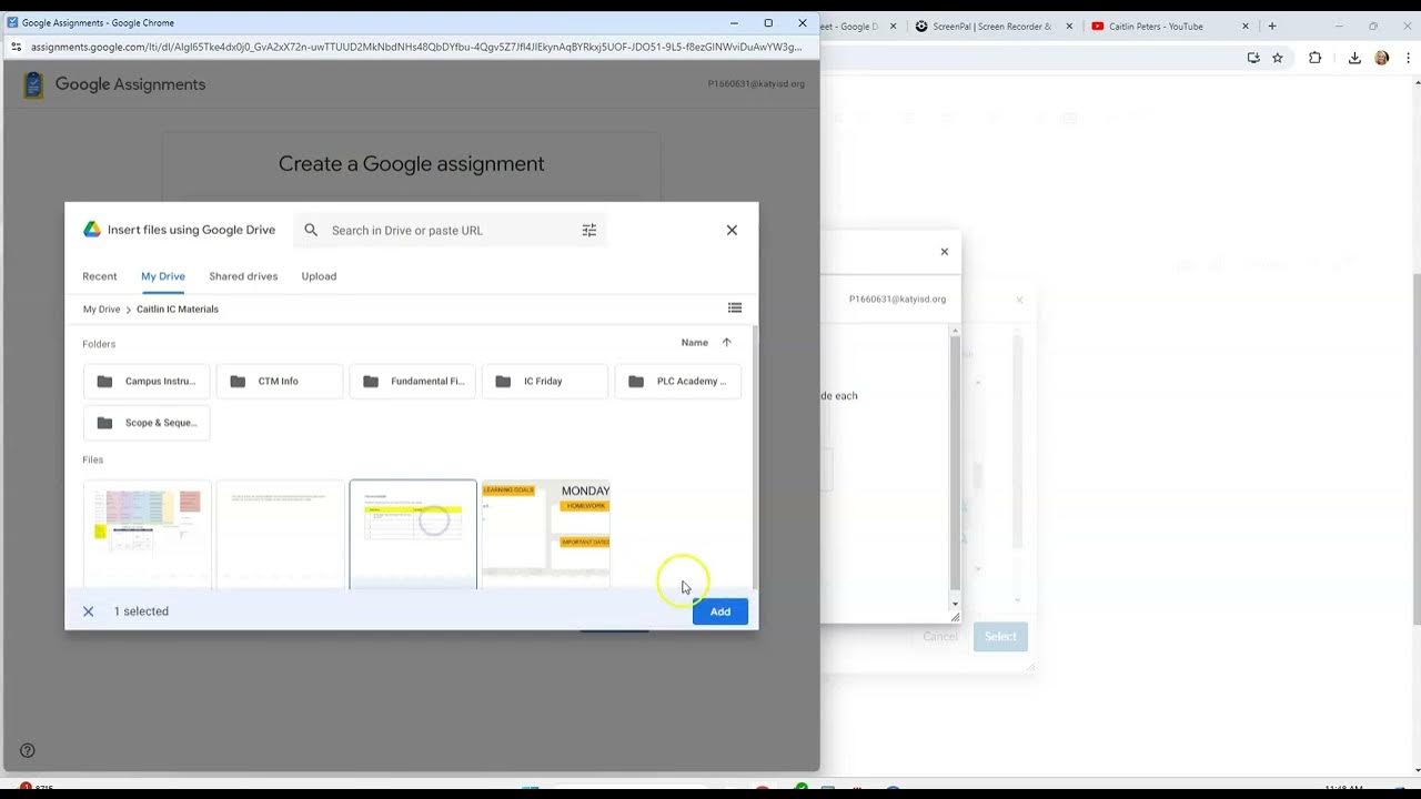 How to make a google assignment in Canvas - YouTube