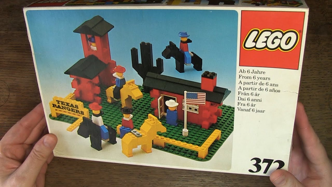 Unboxing, building and reviewing legoset 372 texas rangers from 1977 ...
