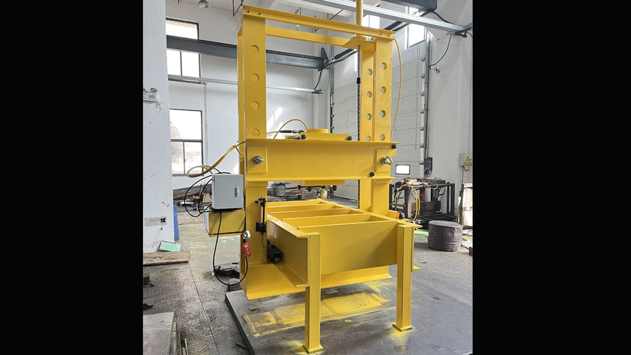 200 Ton, Roll Frame Hydraulic Press - YouTube