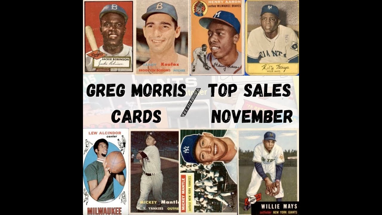 Top sales in November for Greg Morris Cards - YouTube