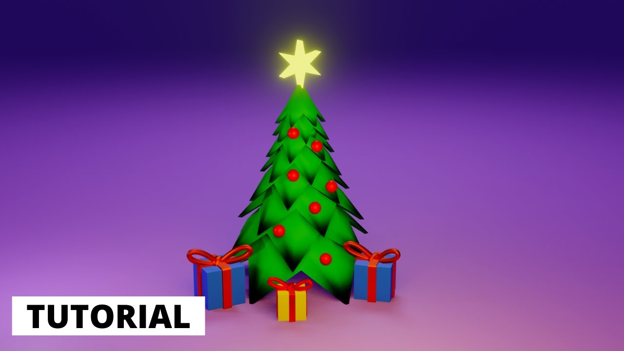 Christmas Tree in Blender | Blender Tutorial - YouTube