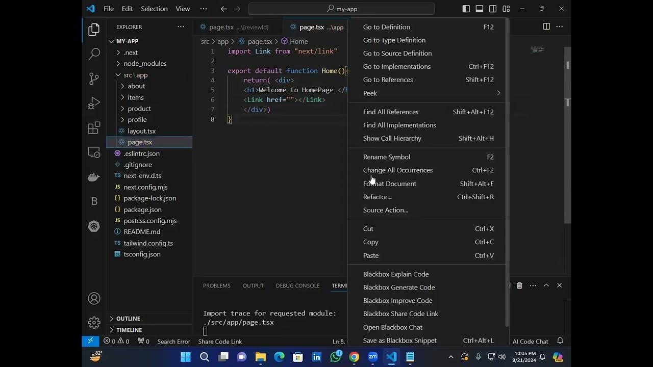 Linking in Nextjs14 | Batch 1 | Web Development Course | - YouTube