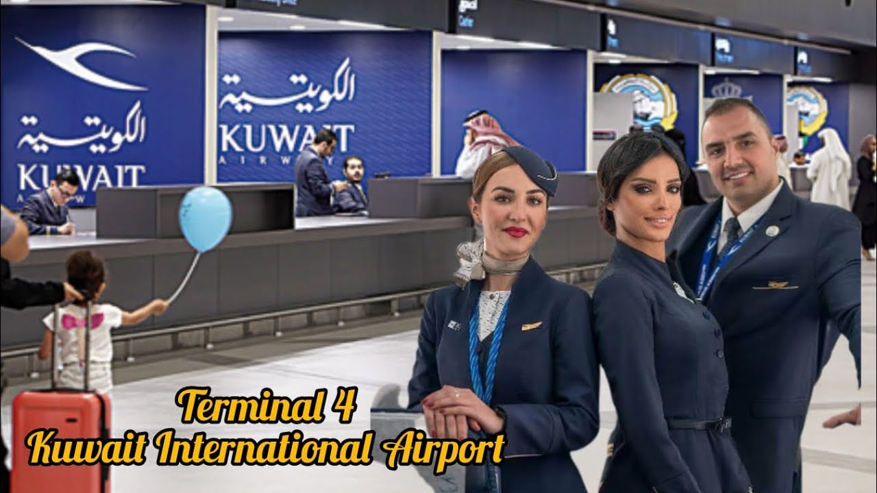 Kuwait International Airport Terminal 4 | Kuwait Airways | Airport tour ...