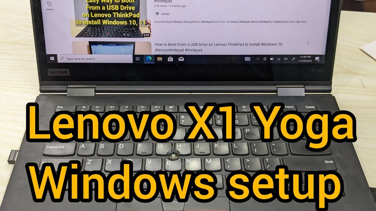 How to Lenovo X1 Yoga Windows 10 Setup very easy Bangla - YouTube